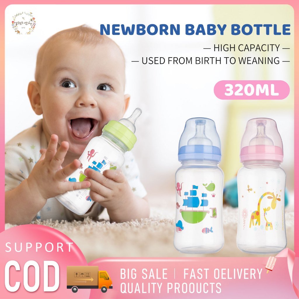 CICI Baby Bpa Nature Feeding Bottle Wide Neck Milk Newborn 320ml ...
