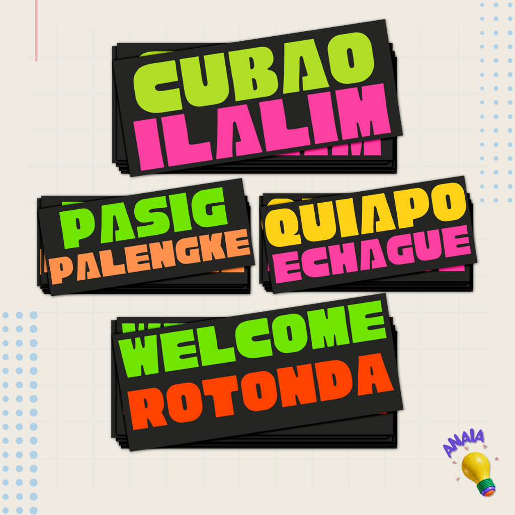 Pinoy Jeepney Sign Matte Stickers for Laptop, Aquaflask, Motorcycles ...