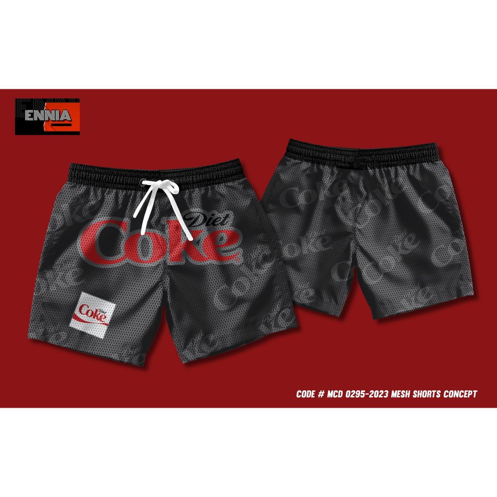 KALOSph "COCA COLA" CONCEPT MICROCOOL MESH SHORTS | Shopee Philippines