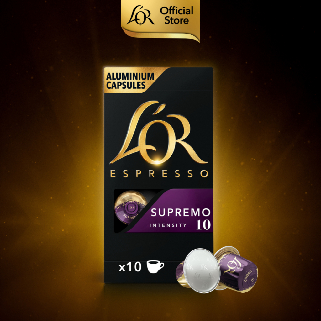 L’OR Espresso Supremo Intensity 10 Nespresso®* Compatible Coffee ...