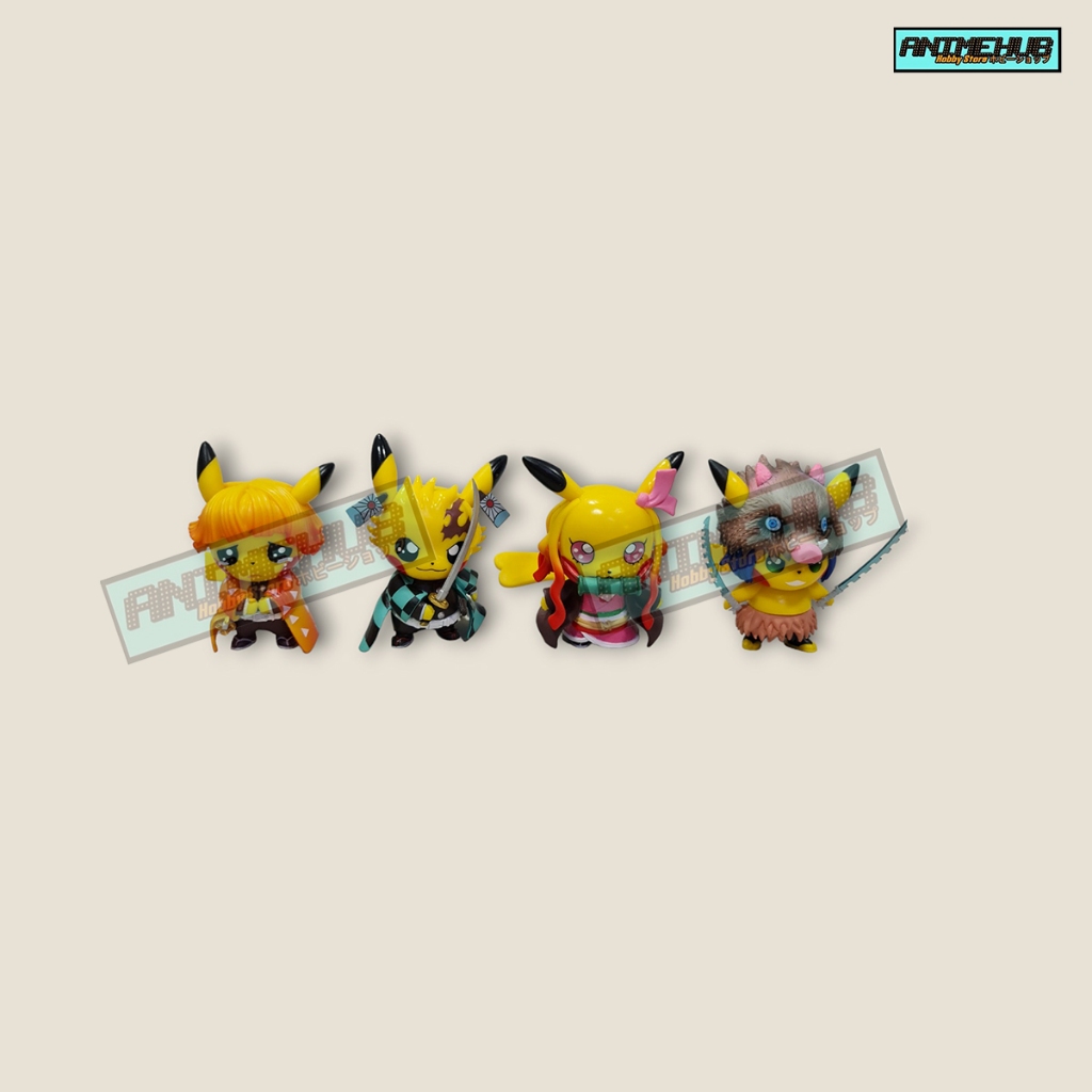 Demon Slayer 4 Piece x Pikachu Cosplay Set GK DS Knock Off | Shopee ...