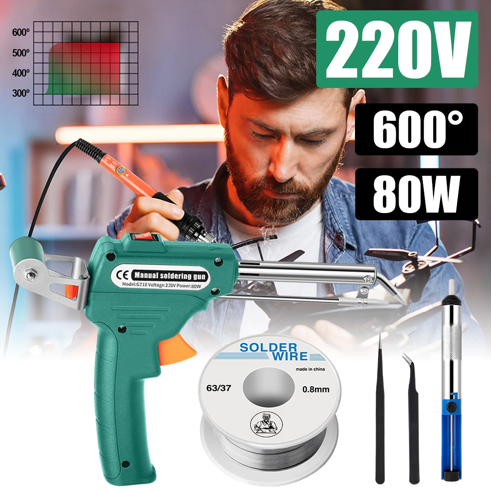 Automatically Soldering Gun Hand-held Solder Iron Kit Welding Tool ...