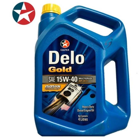 CALTEX Delo Gold CH4 15W40 MG Gallon 4L Diesel Engine Oil | Shopee ...