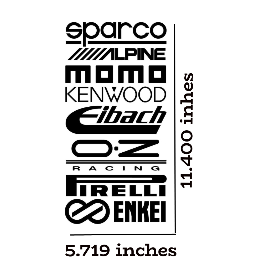 Motorcycle Decal Set - PVC Vinyl Sticker (100% Waterproof) | Shopee ...