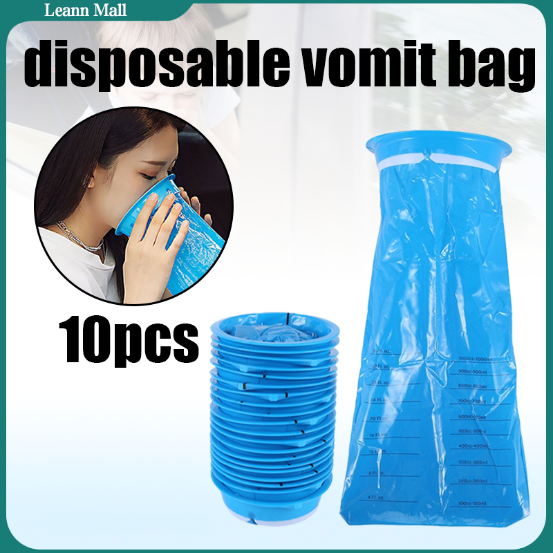10Pcs Disposable Vomit Bags Plastic Bag For Vomit For Travelling Car ...