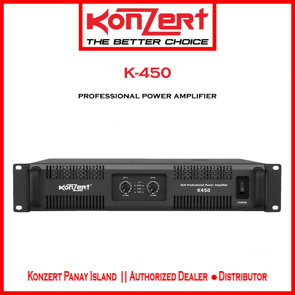Konzert K-450 450W + 450W RMS Digital Power Amplifier | Shopee Philippines