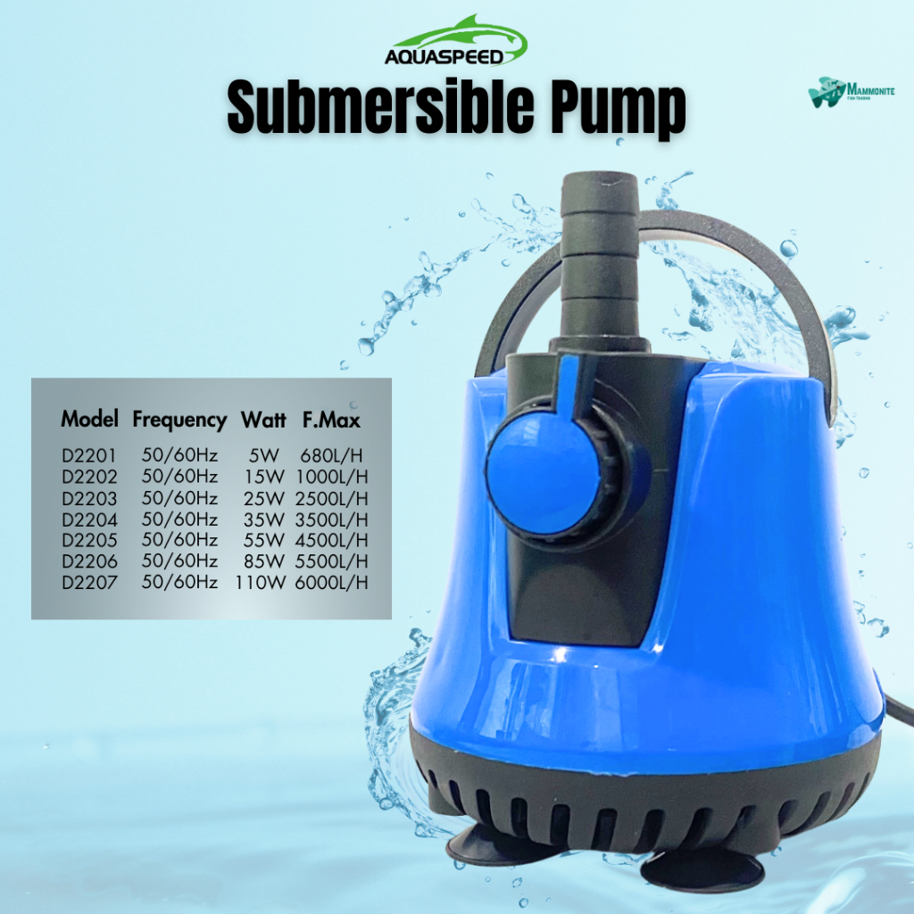Aquaspeed Aquarium Submersible Pump 5w 15W 25W 35W For Fresh and Sea Water | Shopee Philippines