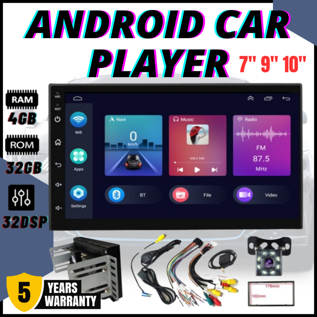READY STOCK ETTRO Android Car Stereo Android Player [4GB RAM+32GB ROM ...