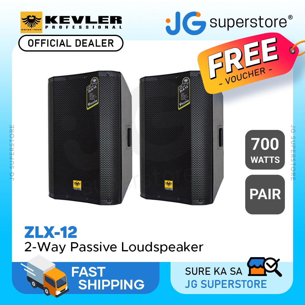 KEVLER 12" 2-Way 700W Full Range Passive Loud Speaker System with ...