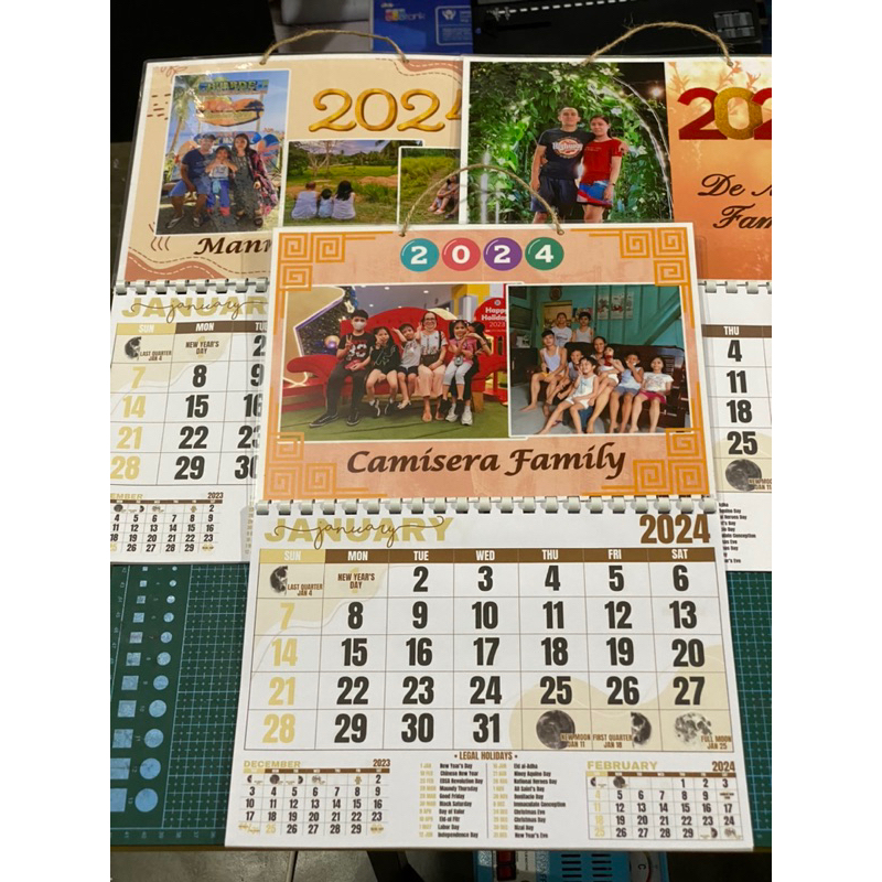 personalized calendar family a3 size | Shopee Philippines