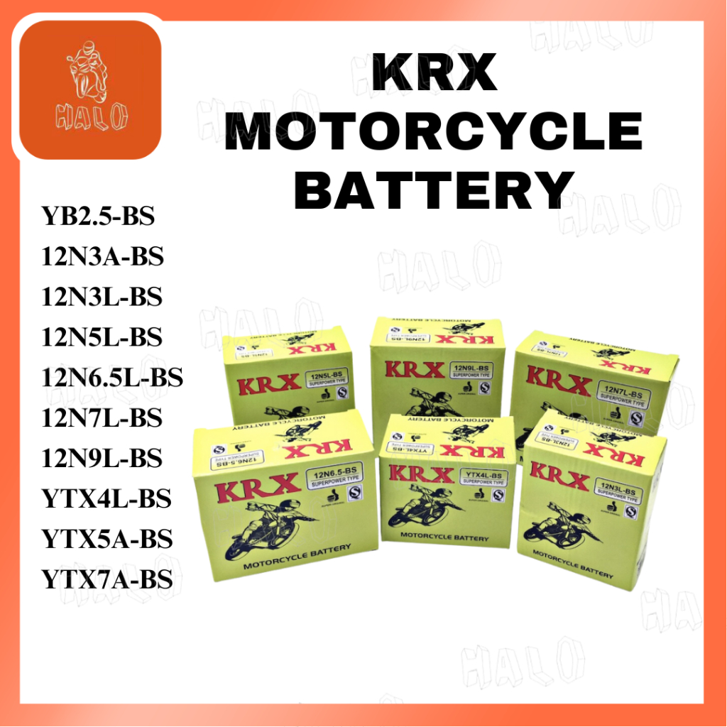 [HALO MOTOR] MOTORCYCLE KRX BATTERY | Shopee Philippines