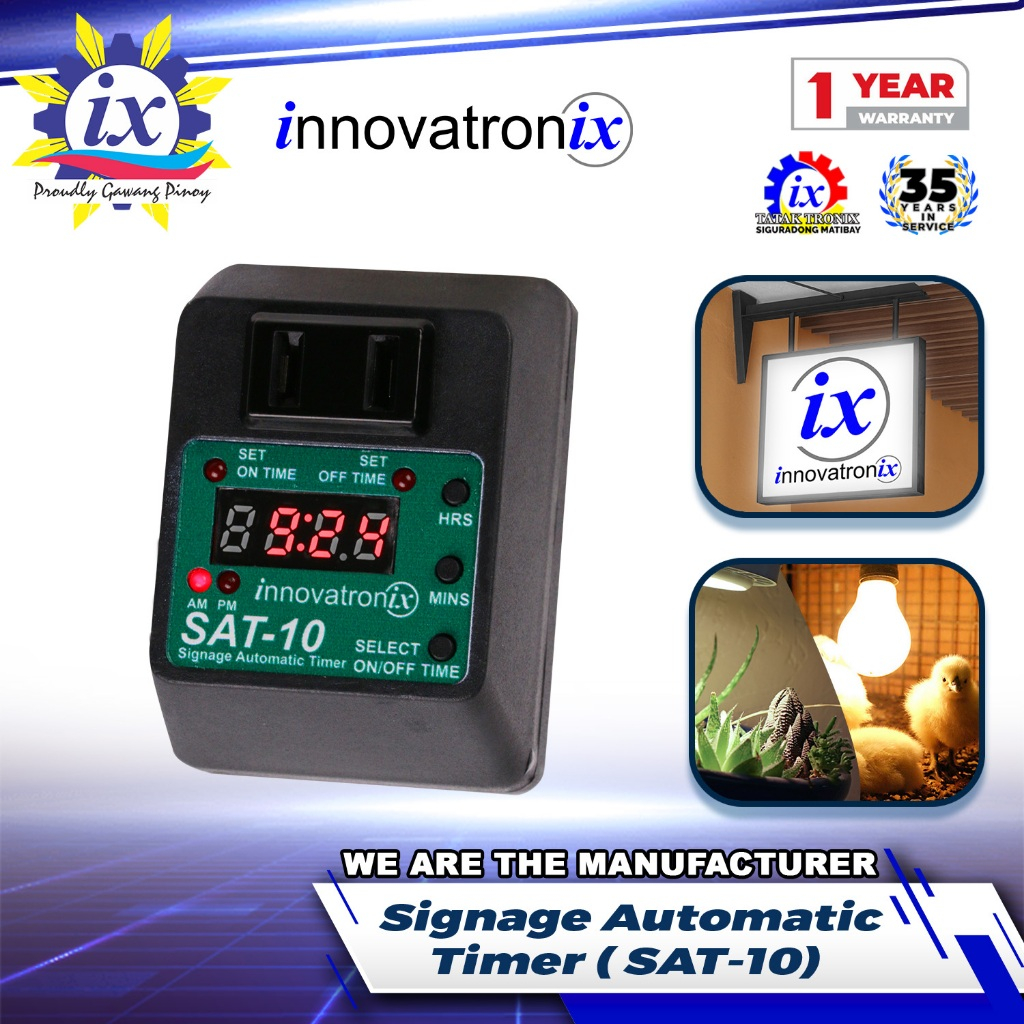 Tronix SAT-10 Signage Automatic Timer SAT10 for Signage Automatic ON ...