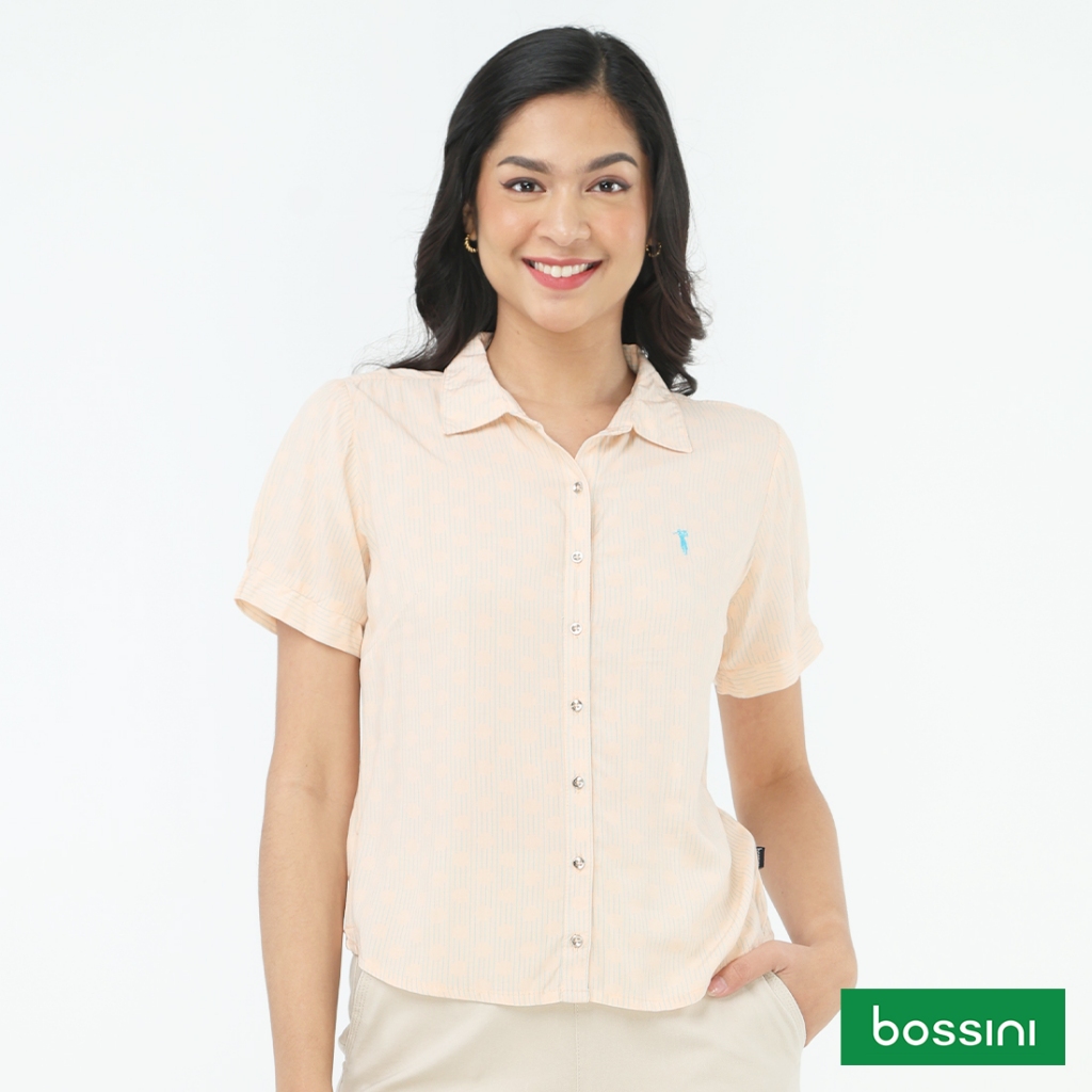 Bossini Ladies Woven Printed Short Sleeves Blouse OST04-0133 | Shopee ...