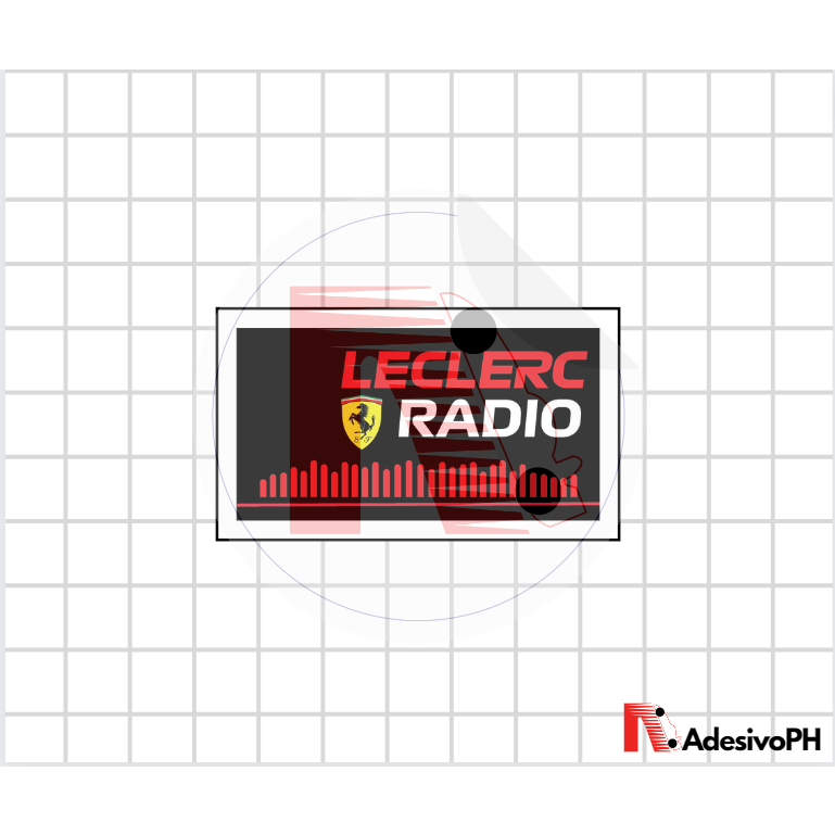 Leclerc Radio Sticker - F1 TEAM RADIO / MATTE / Waterproof ...