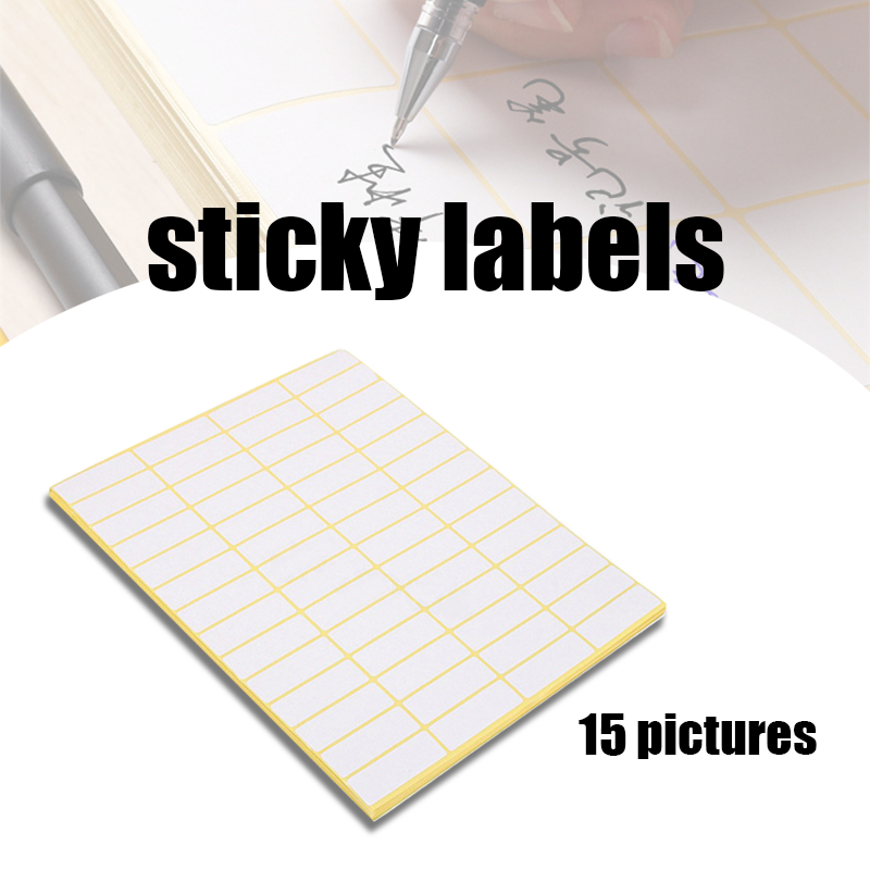 13x38MM Adhesive Sticky Labels White Stickers Tags Blank Self Adhesive ...
