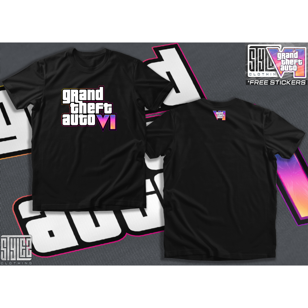 GRAND THEFT AUTO VI 6 GTA 6 2025 GAMERS T-SHIRT | Shopee Philippines