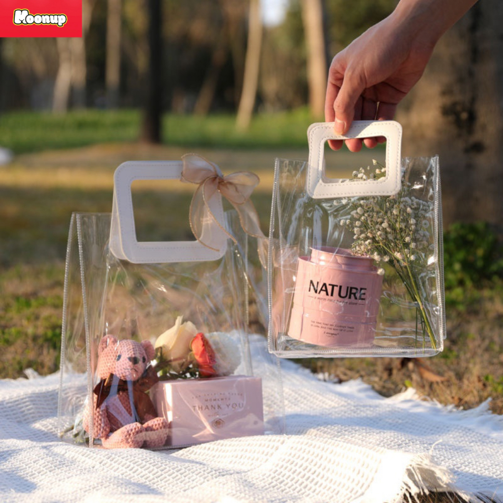 MOONUP PVC Loot bag Small gift bagBbags for gifts Clear paper bag PVC ...