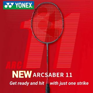 YONEX ARCSABER 11 PRO Badminton Racket Full Carbon Single 4U 26-30LBS 83g Made In Japan Free Bag ...