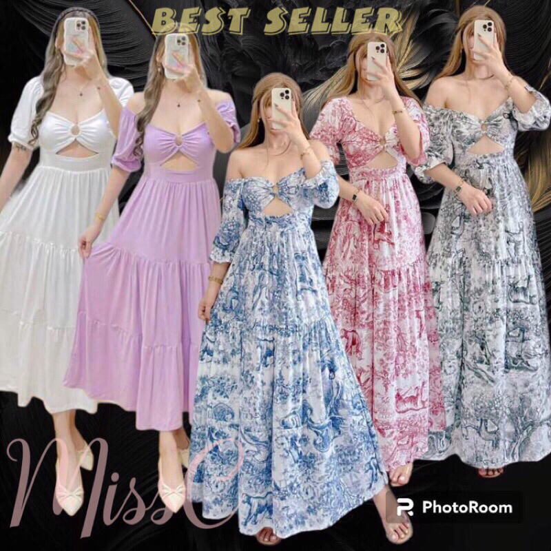 Two way off shoulder maxi dress Padded|Casual Dress Weeding Dress Woman ...