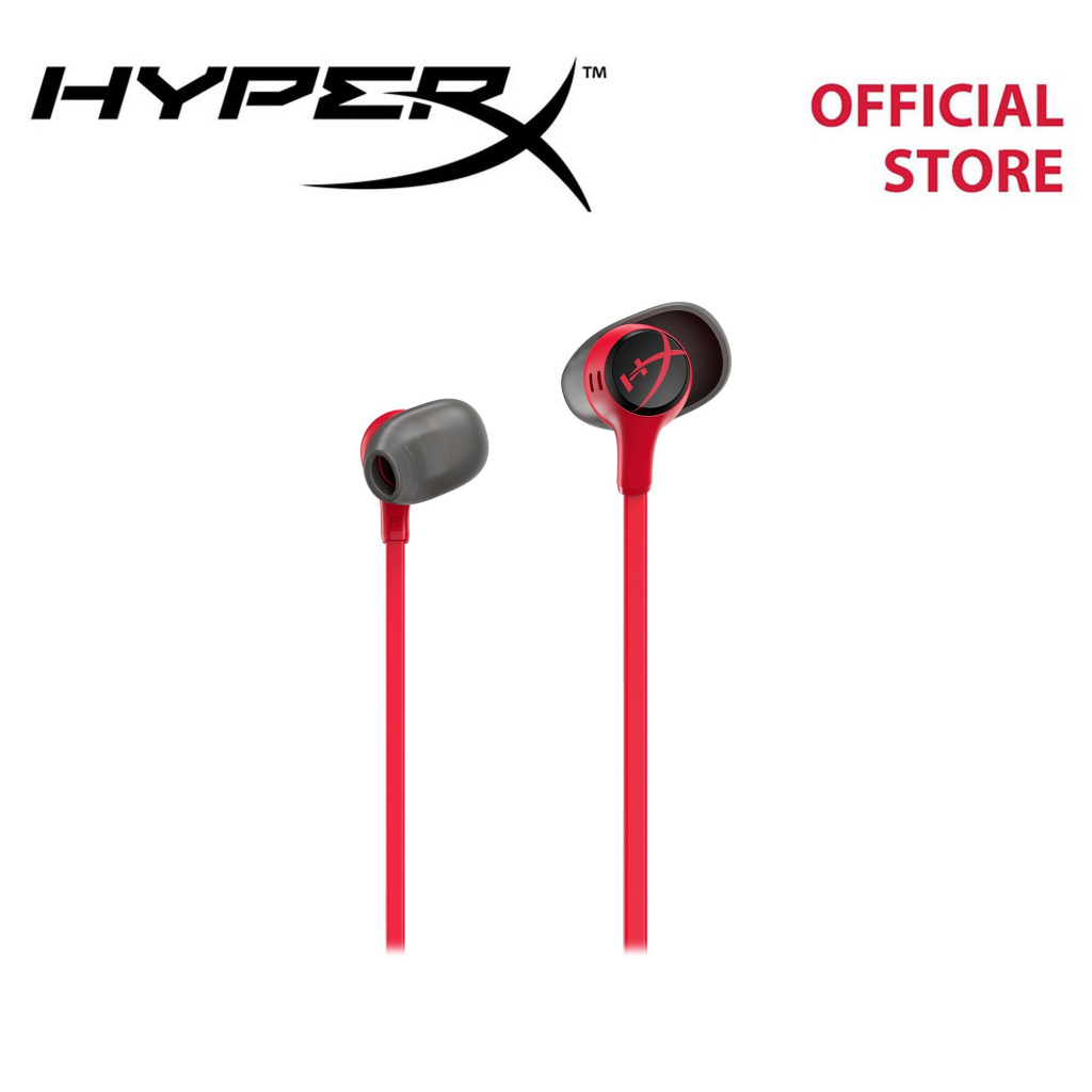 HyperX Cloud Earbuds II Built-in Microphone Low-Profile 90° Plug In-Ear ...