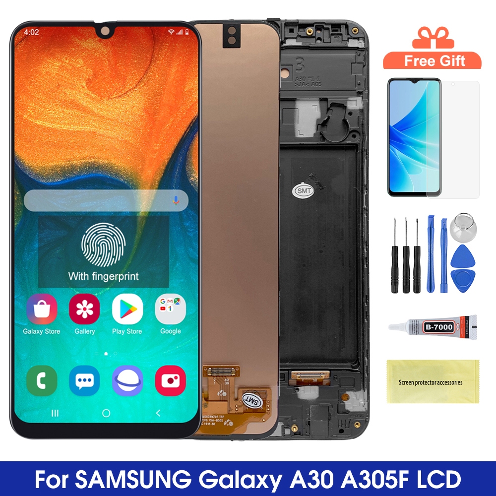 TFT LCD For Samsung Galaxy A30 A30S A50 A50S LCD Display with Frame Touch Screen Digitizer ...