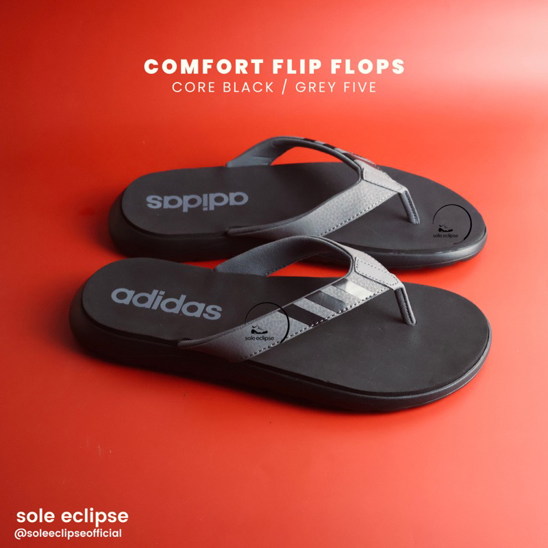 Adilette Comfort Flip Flops - Core Black | Shopee Philippines