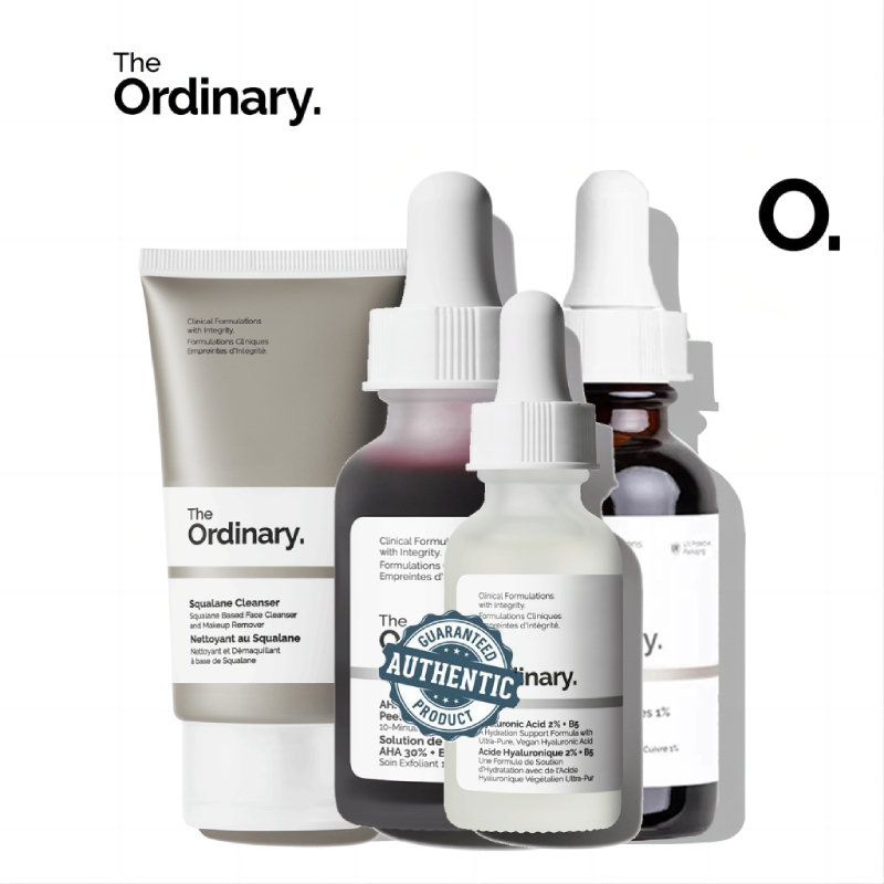 The Ordinary Anti-Aging Set Squalane Cleanser AHA Peeling Serum ...