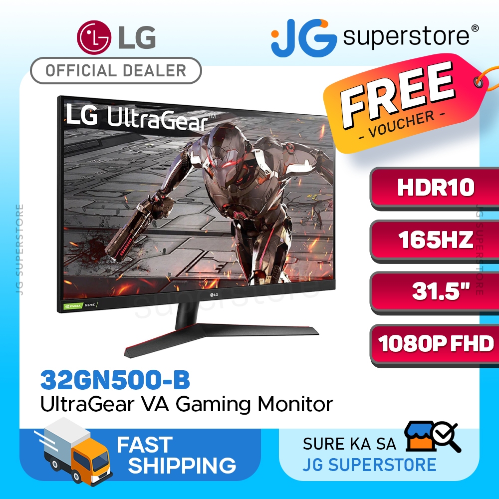 LG 32GN500-B 31.5" UltraGear VA 165Hz 1080p FHD HDR Gaming Monitor | JG ...