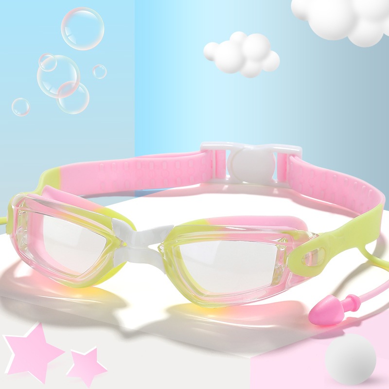 HD Goggles for Kids Swimming Googles Adjustable & Transparent Rubber ...