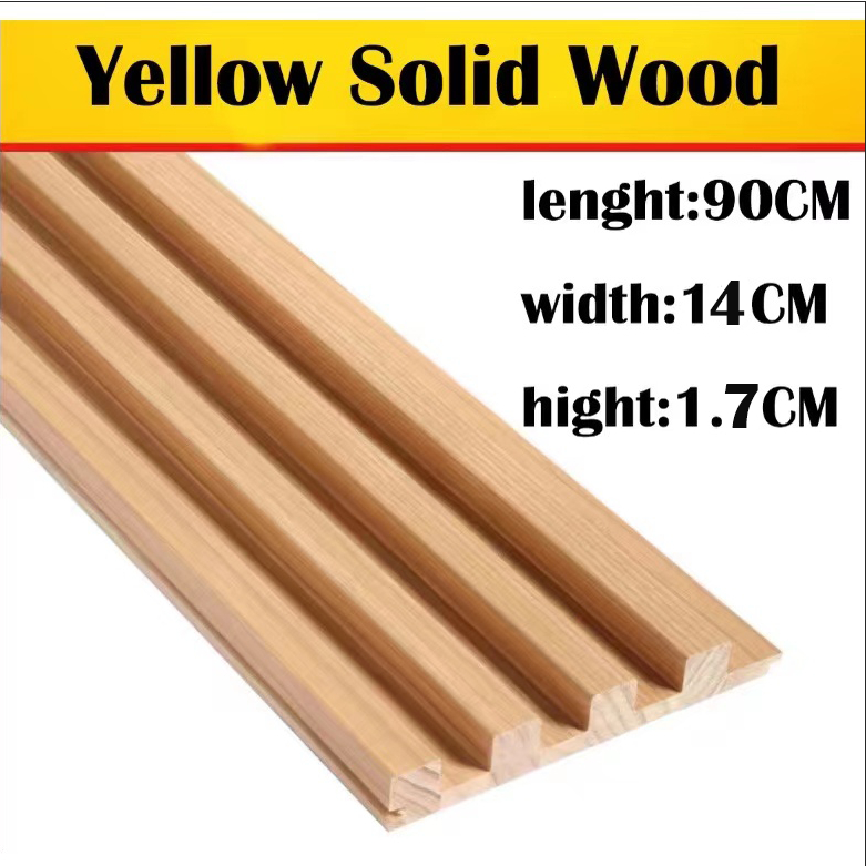 Solid Wood Wallpaper Sticker Waterproof Grille Design Ecological Board ...