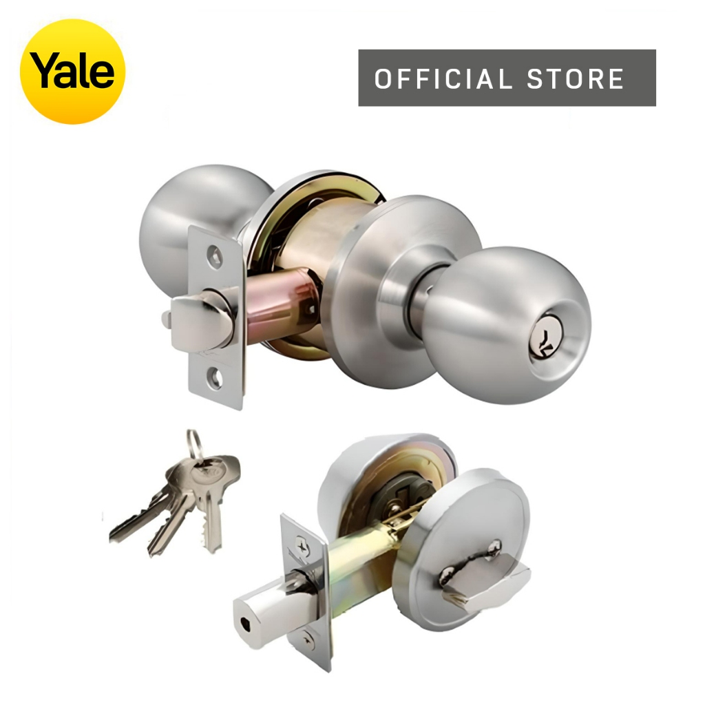 Yale VCA 5127+8111 US32D Combination Lockset & Double Single SS ...