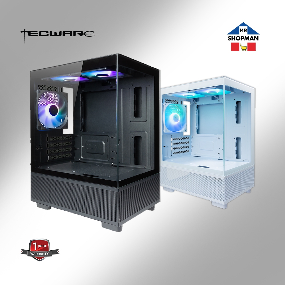 Tecware Infinity M2 Dual Tempered Glass MATX Case PC Chassis M 2 ...