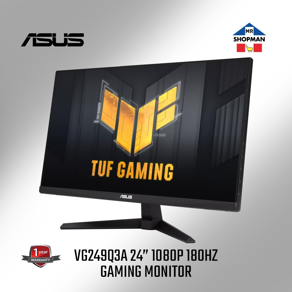 Asus TUF Gaming VG249Q3A 24" 1080P 180Hz Fast IPS Gaming Monitor ...