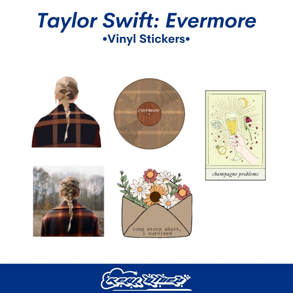 Evermore Taylor Swift sticker taylors version swiftie artist singer ...
