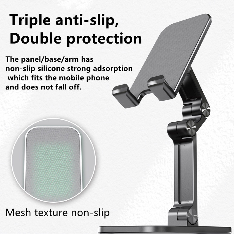 Portable Collapsible Phone Stand Adjustable Height Multi-angle Free ...