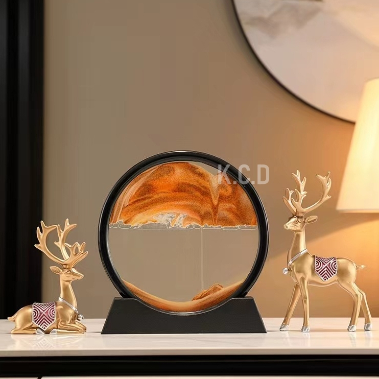 2pcs Resin Elk Ornaments Animal Garden Ornaments Fawn Statue Modern ...