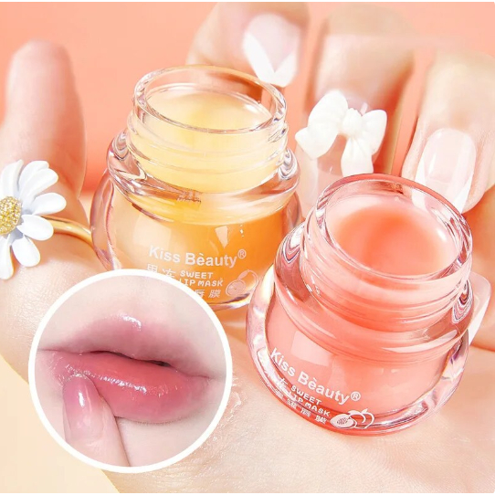 KISS BEAUTY Lip Therapy New lemon and peach Lip Mask Moisture The Lips ...