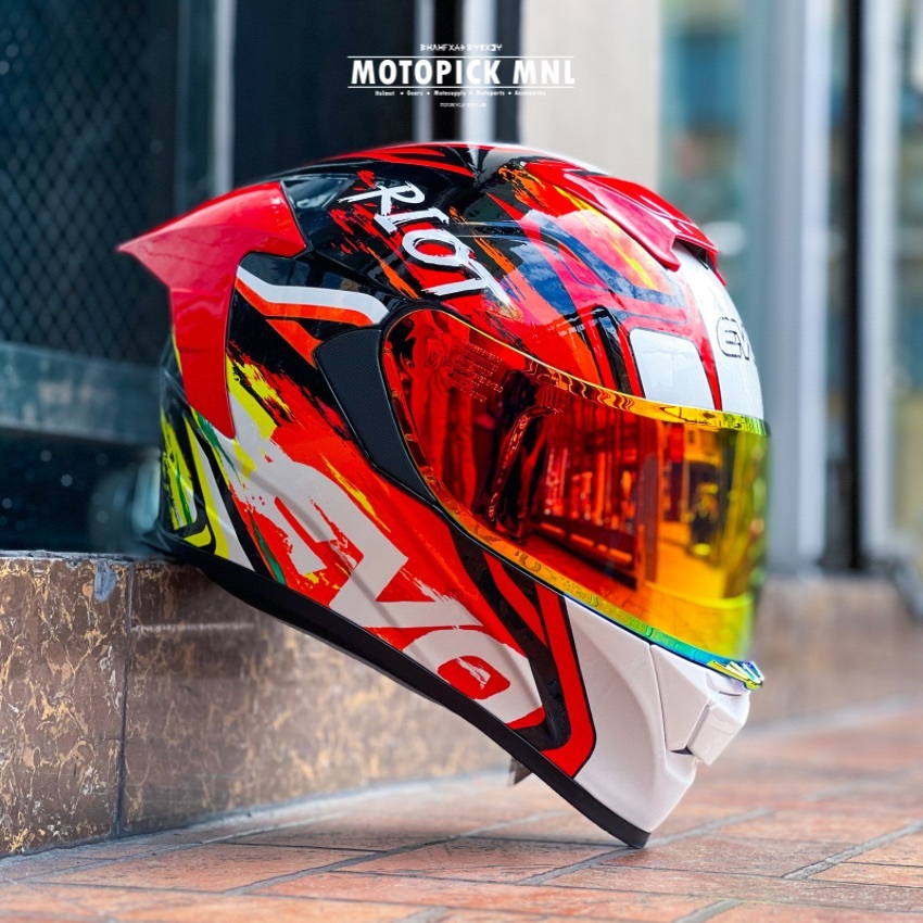 EVO GT-PRO RIOT/FULL FACE/DUAL VISOR WITH /FREE CLEAR LENS | Shopee ...