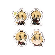 4pc/order Genshin Impact Thoma Set A Emoji Waterproof Sticker Matte ...