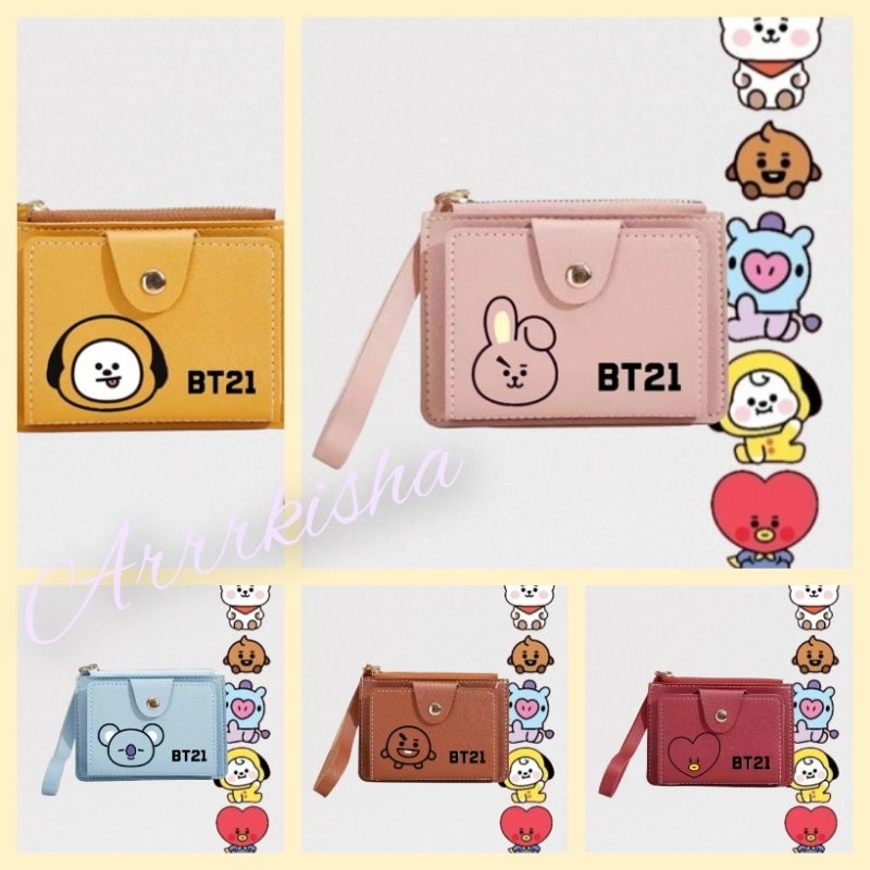 bt21 canvas made mini wallet with card holders | Shopee Philippines