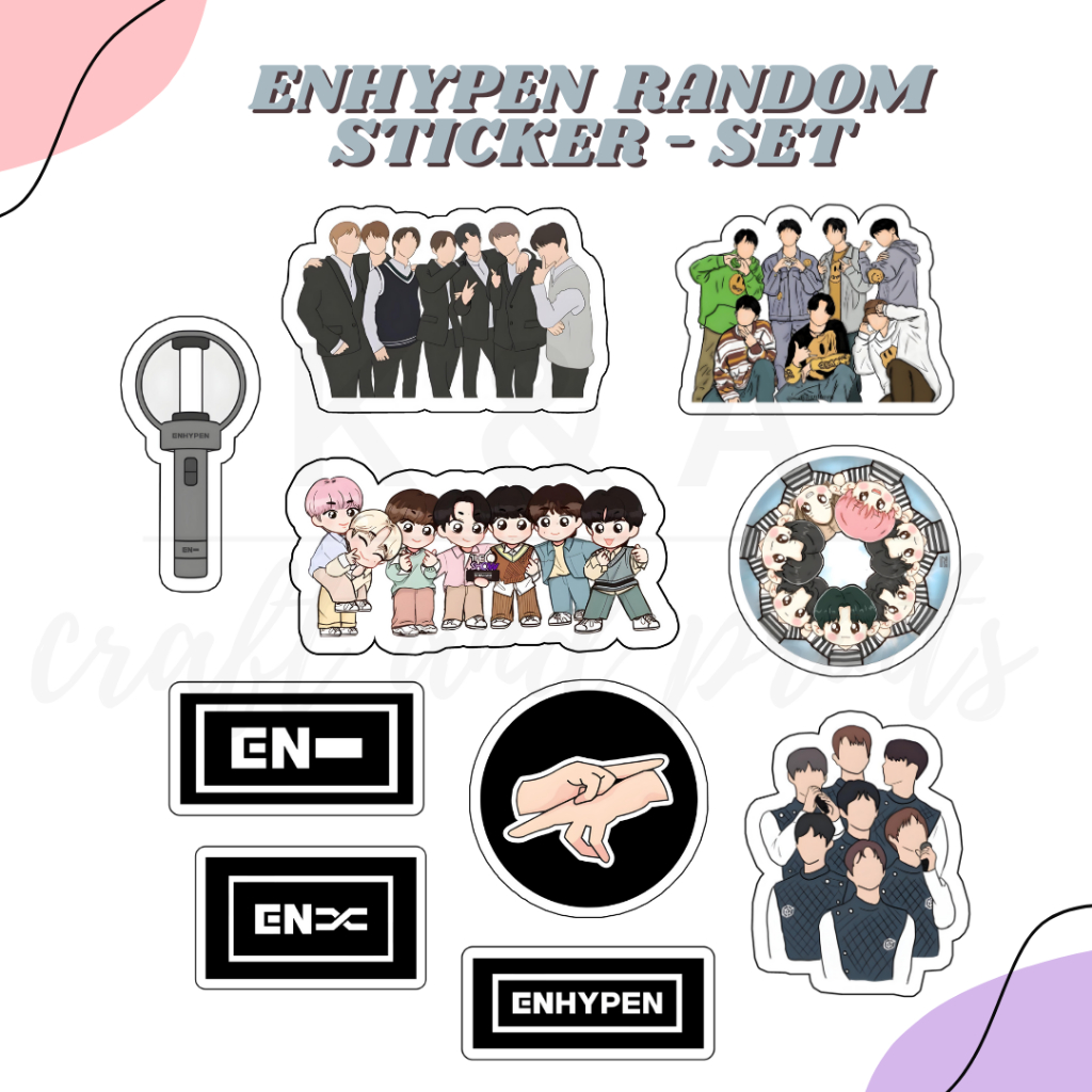 ENHYPEN - Random - Vinyl Waterproof Sticker Set - 10 pcs | Shopee Philippines