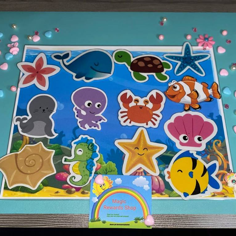 ESL Reward Set - Ocean Animal Reward Laminated with very good quality ...