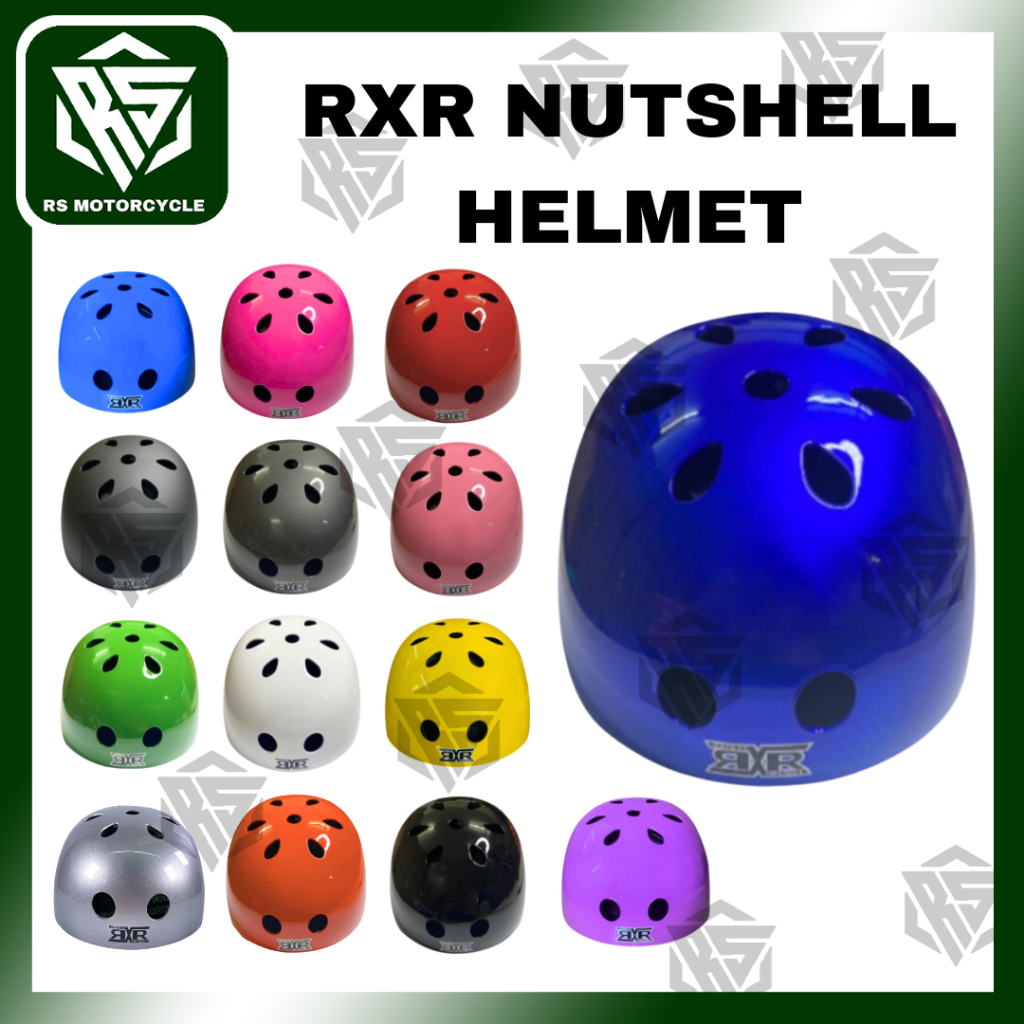 [RIDE SAFE] BIKE RXR NUTSHELL HELMET ADJUSTABLE 066F | Shopee Philippines