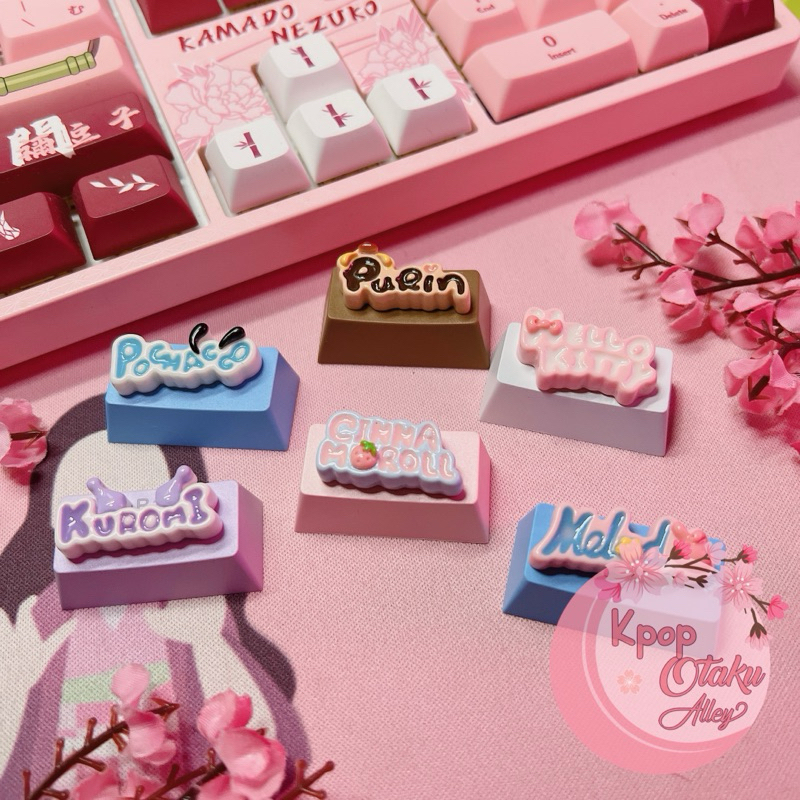 Sanrio Names Long Artisan Keycaps | Kpop Otaku Alley Keycaps | Shopee ...