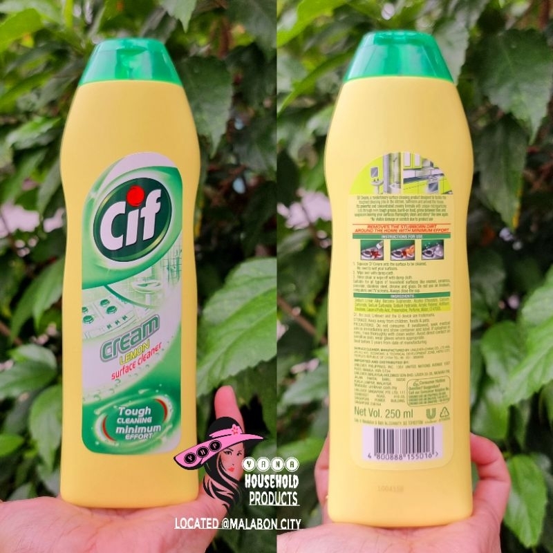 CiF CREAM LEMON SURFACE CLEANSER 250/500ML (MARKET RETURN) | Shopee ...