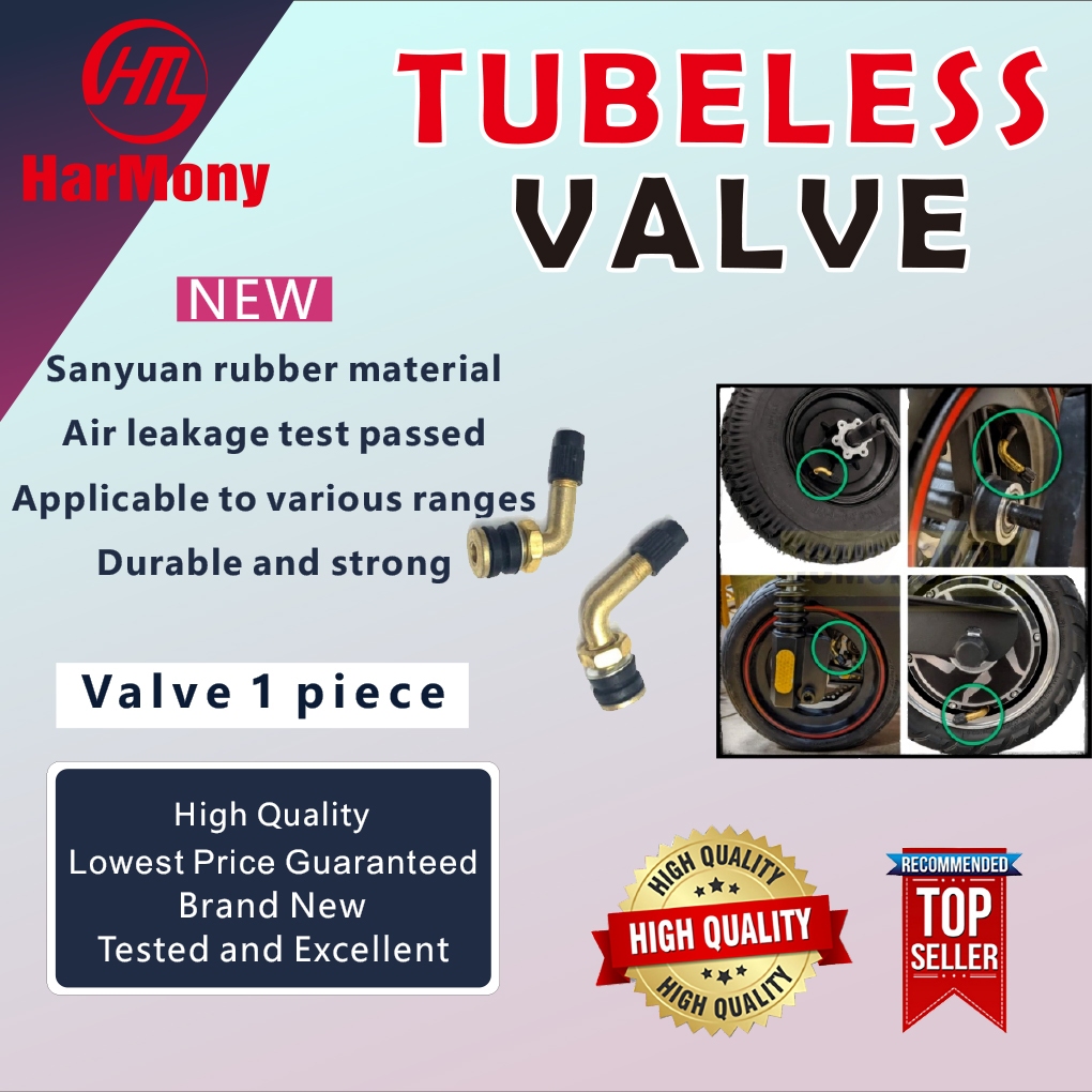 Harmony Pito Tubeless Straight Type Short and Bent Valve 1pcs for ...