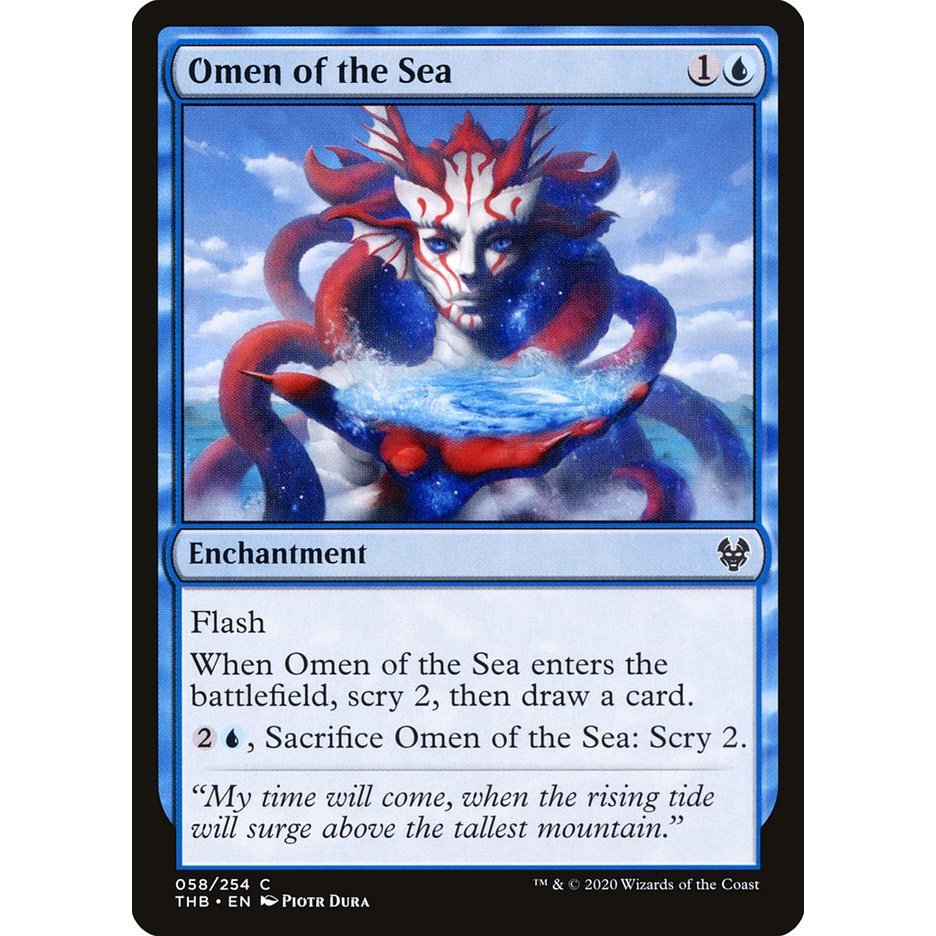 Magic the Gathering - Omen of the Sea - MTG Blue - THB - NM (_BKR ...
