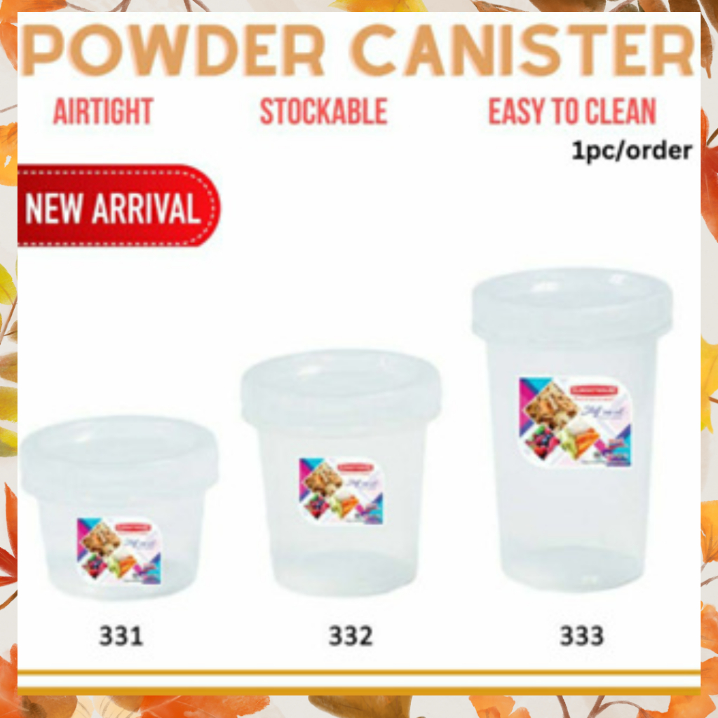 Powder Canister Container ROUND Style for Milktea Toppings Sprinkles ...