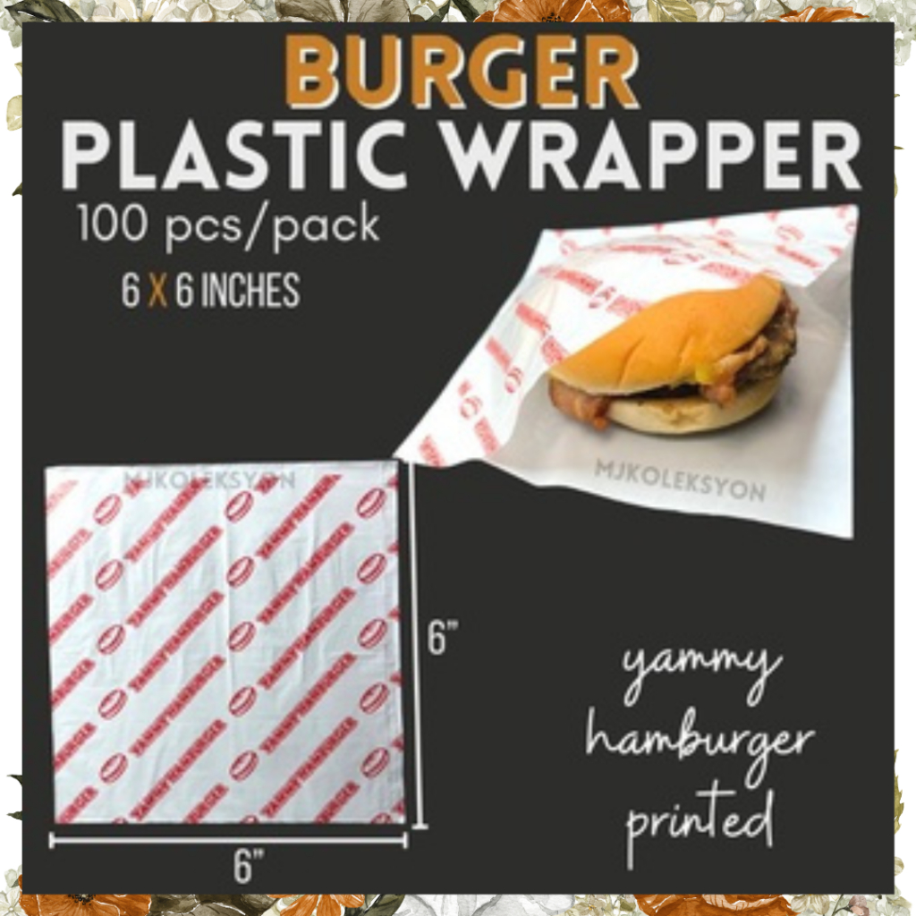 Burger Plastic Wrapper 100pcs | Shopee Philippines