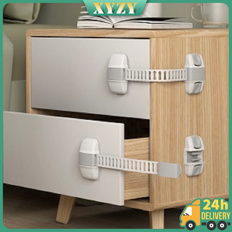 Anti-Pinch Hand Drawer Lock Multi-Functional Home Protection Lock ...